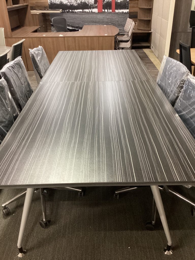 Gray Tiger Striped Conference Table 8 foot (10 MP) - Michalsen Office ...