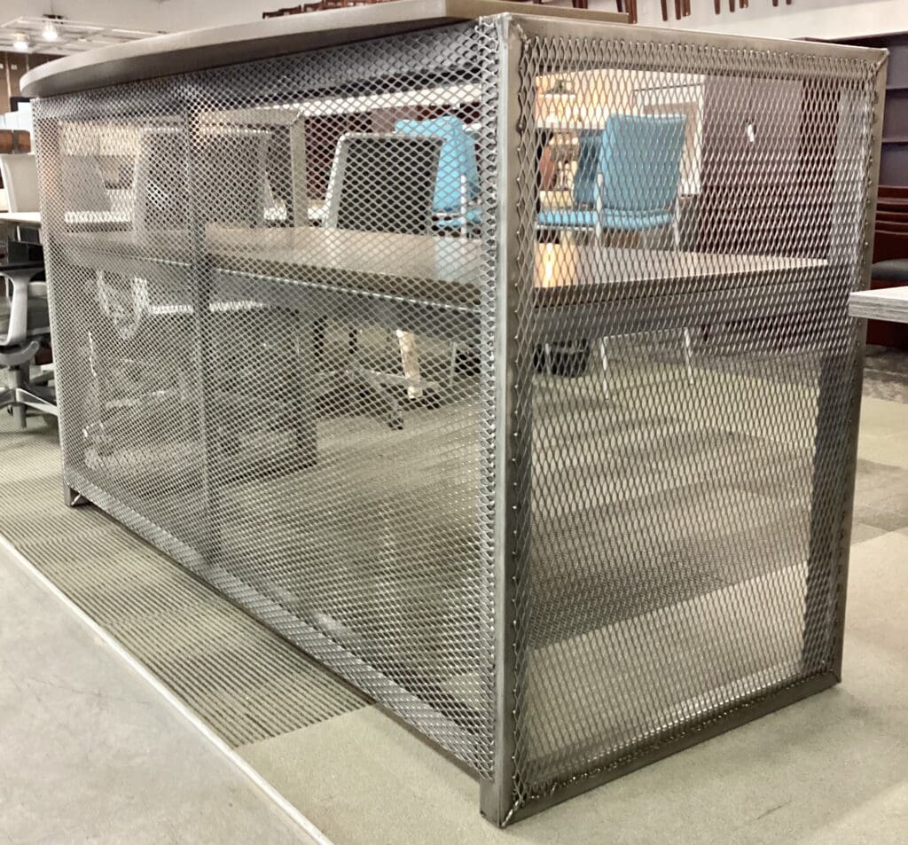 Custom Steel Base RECEPTION DESK - Michalsen Office Furniture